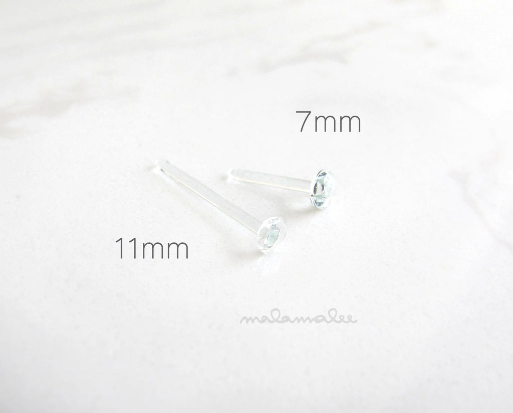 Home Tempered Glass Ear / Nose Piercing Retainer. New Piercing Retainer
